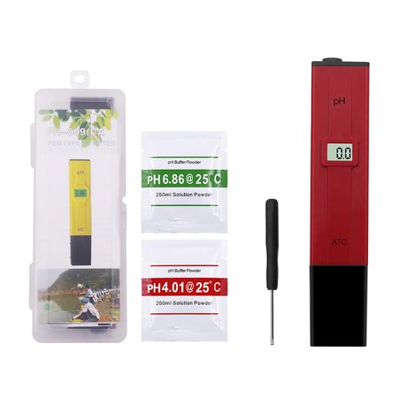 Handheld pH Meter LCD Display Digital pH Tester High Precision Water ...