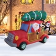 A Holiday Company 8ft Wide Santa's Christmas Woody Van, 5 ft Tall ...