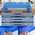 (12-pack Heavy Duty Plastic Table Covers Tablecloth (reusable ...