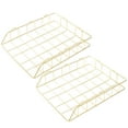 OUNONA 2 Pcs Office Supplies Desk Organizer File Rack Premium Material ...