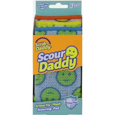 Scrub Daddy Original Scratch Free FlexTexture Scrubbing Sponge, Yellow ...