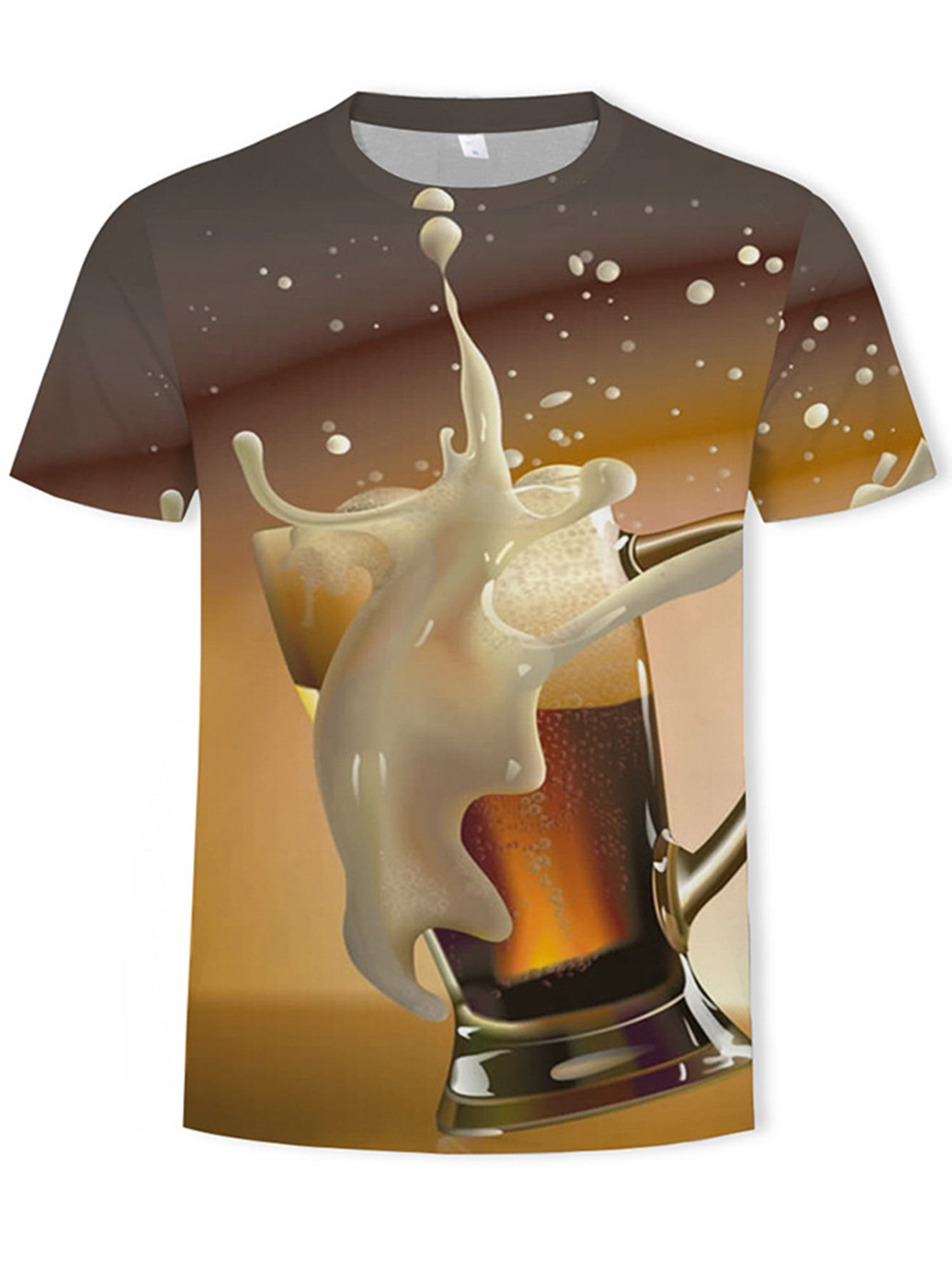 Tenmix Summer Oktoberfest Tops for Men 3D Print Shirts Short Sleeve T ...