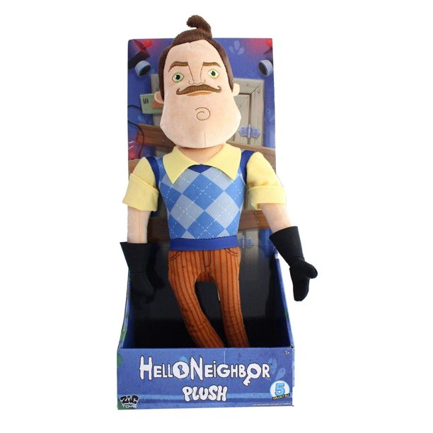 Hello Neighbor 15-Inch Plush - The Neighbor w/ Flashlight, Creepy plush ...