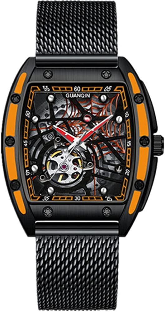 GUANQIN Men Japan Automatic Mechanical Luminous Tonneau Design ...