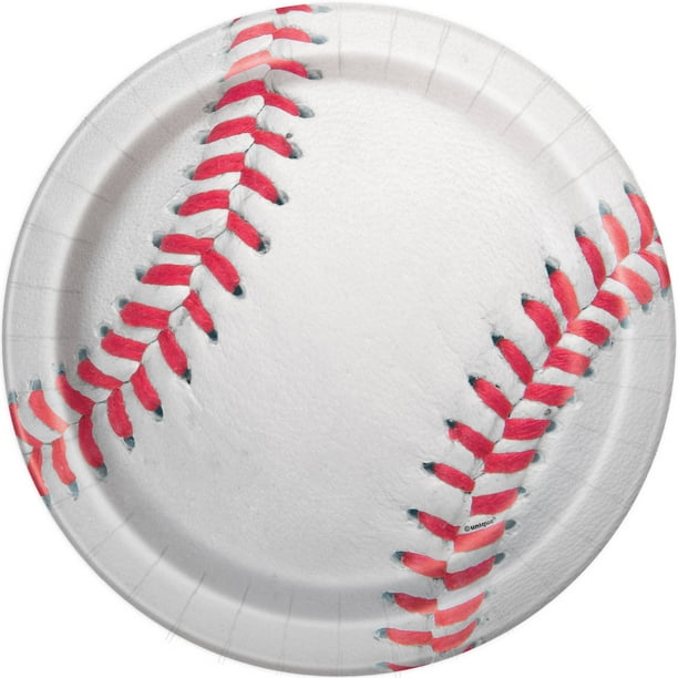 Baseball Paper Dinner Plates, 9in, 8ct - Walmart.com