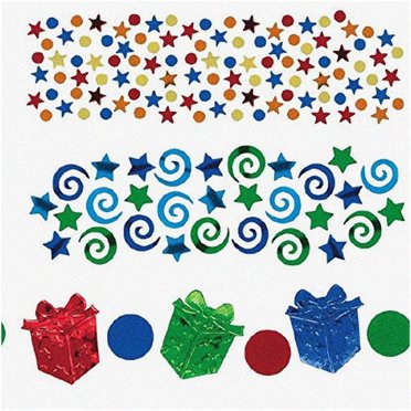 Way to Celebrate Confetti Launcher with 4 Confetti Foil Bursts, Red ...