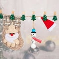 100Pcs Christmas Wood Clips Xmas Tree Wooden Clip Hanging Photos ...