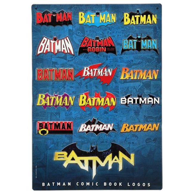 DC Comics 90169173-S Batman Logo Evolution Embossed Tin Sign - Walmart.com