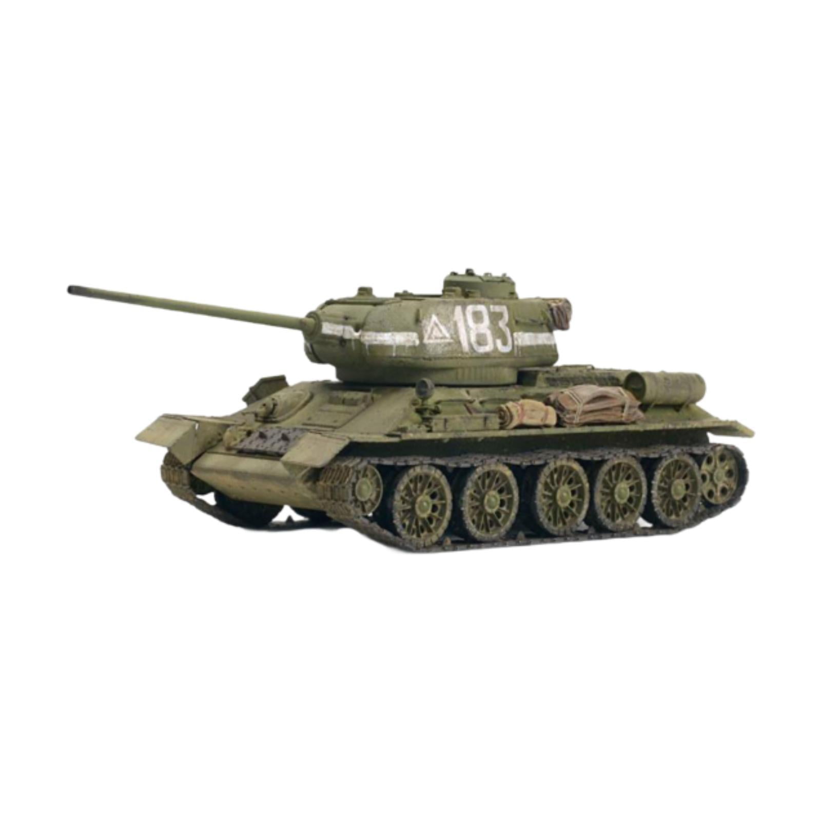 1:72 Modelo de tanque de ensamblaje Russian T34, adorno de modelo de ...