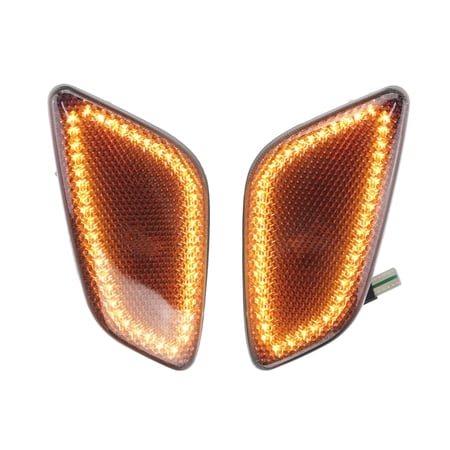 55155628AC, Front Bumper Side Marker Lights Yellow Weatherproof For Car Black | Walmart Canada