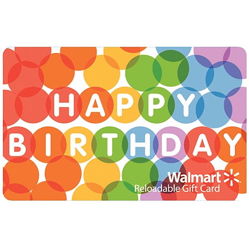 Happy Bday Bubble Gift Card - Walmart.com