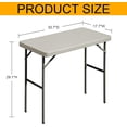 Folding Table 2.7ft Rectangular All-Occasion Plastic Folding Event ...