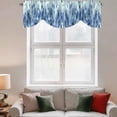 Blue Navy Nostalgia Pencil Touches Tie Up Valance Curtains Gradient ...