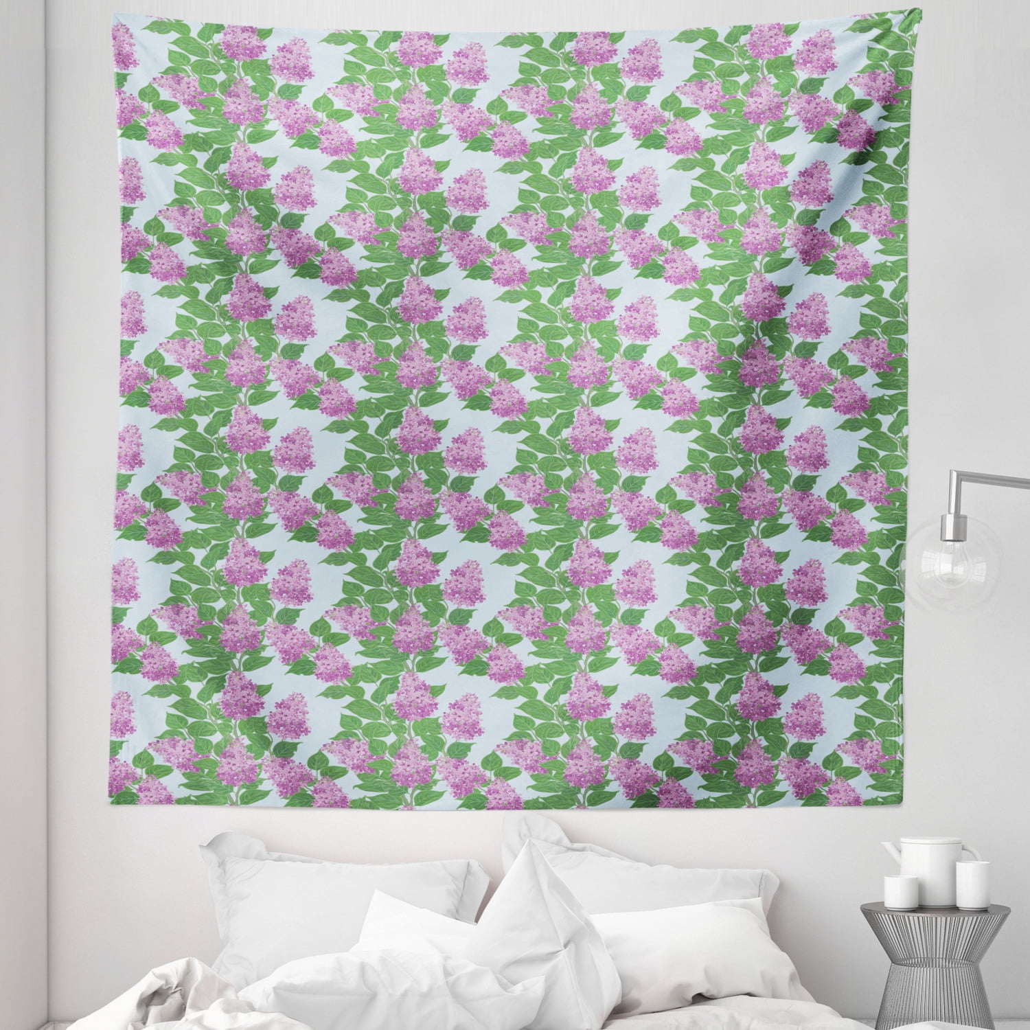 Lilac Tapestry, Bouquets of Flowering Twigs Summer Foliage Natural ...