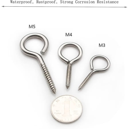 M3*40 304 Stainless Steel Screws Self Tapping Ring Screws Sheep Eye ...
