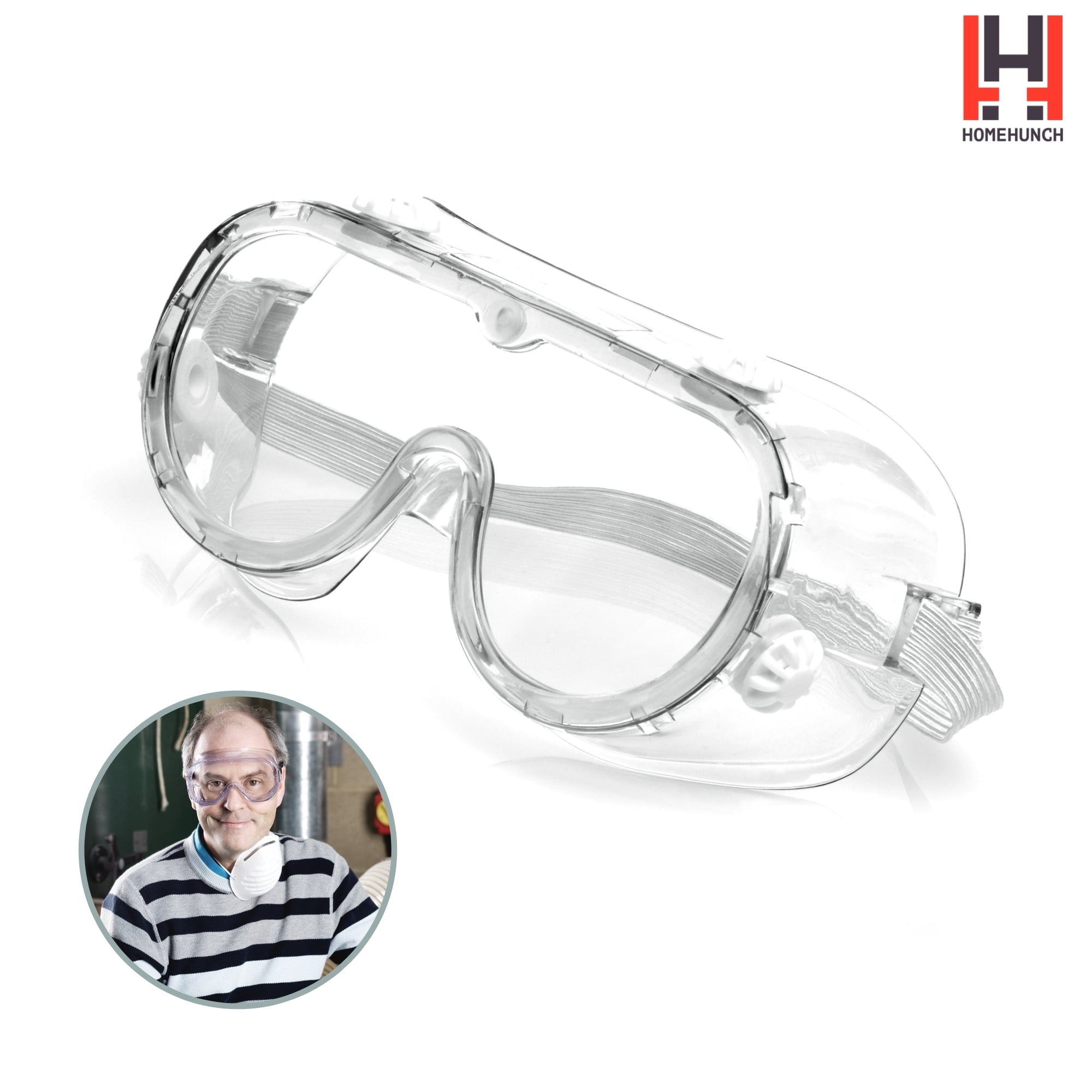 HomeHunch Safety Goggles Protective Lab Eye Protection Anti Fog Work ...