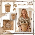 Rustic Woven Wall Basket Organizer for Farmhouse Floral Storage ...