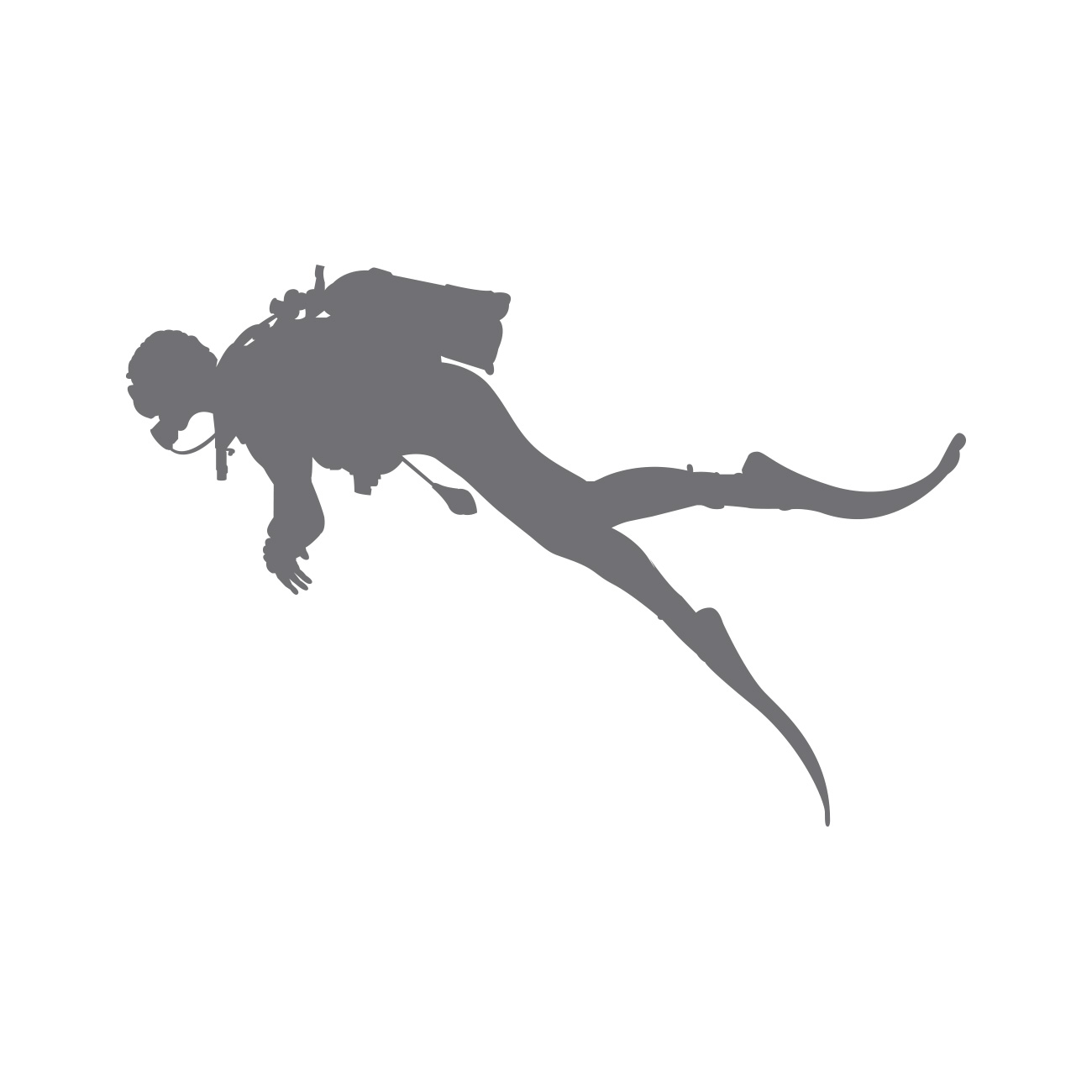 Scuba Diver Sticker Decal Die Cut - Self Adhesive Vinyl - Weatherproof ...