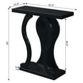 B Console Table 31.5" - Modern Sofa Table with Storage Shelves, Narrow ...