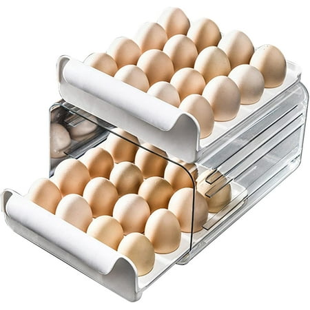 Kitchen Egg Box 30 Grids Stackable Egg Storage Container Egg Storage ...