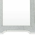 Rectangular Beveled Wall Mirror with Faux Diamond Inlays, Silver ...