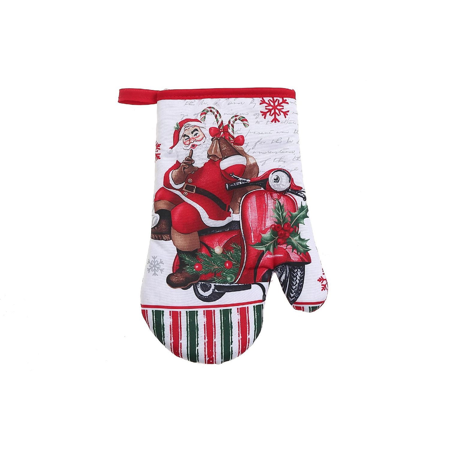 Click here for Ih Casadécor Oven Mitt (Santa On Scooter) - Set Of... prices