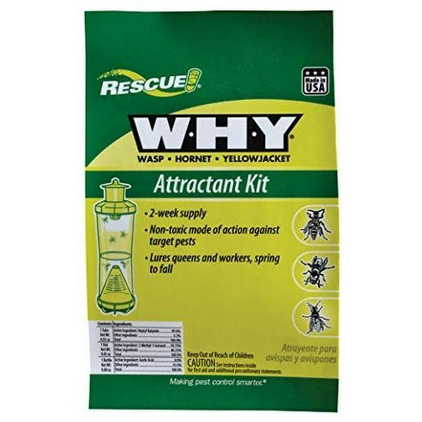 RESCUE Non-Toxic Wasp, Hornet, Yellowjacket Trap Attractant Refill, 2 ...