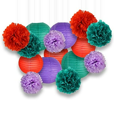 Paper Party Decorations Kit: Red, 8 pieces - Walmart.com