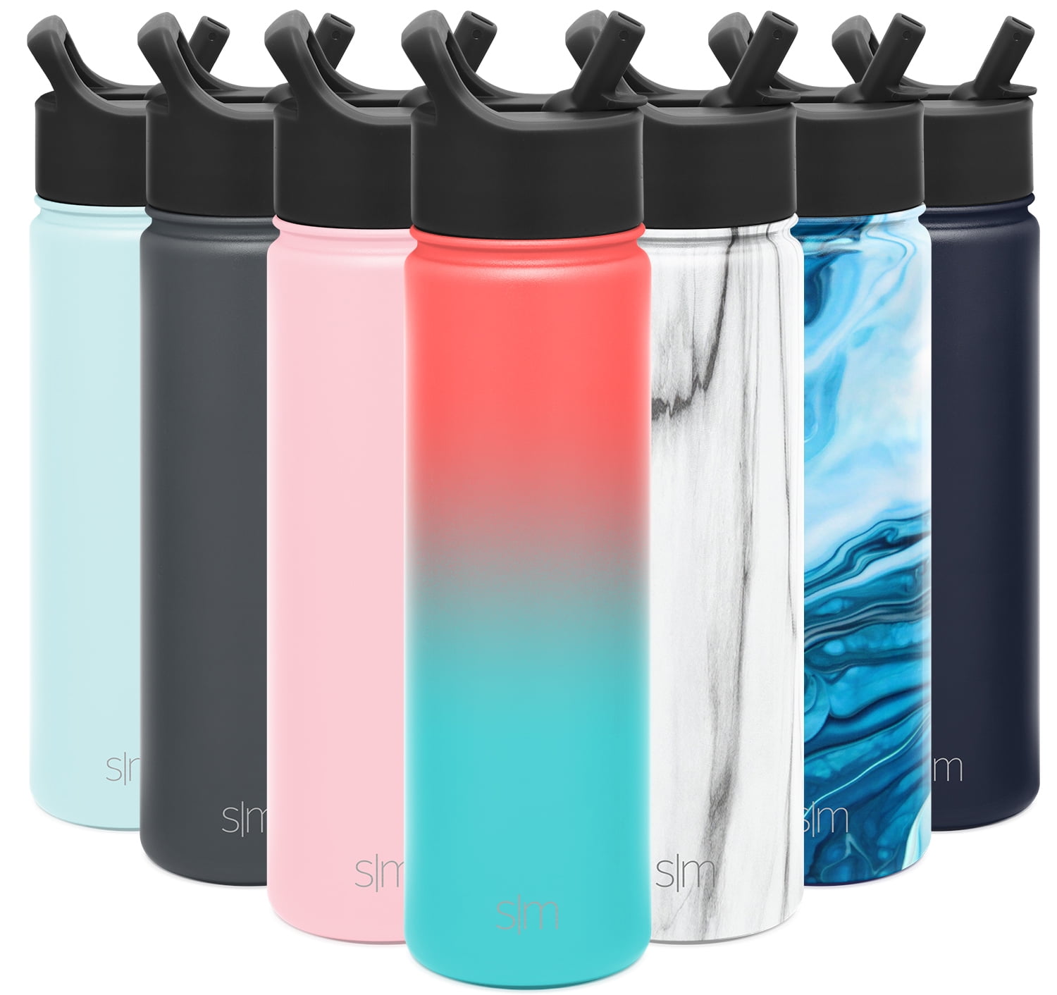 Simple Modern 22oz Summit Water Bottles with Straw Lid - Vacuum ...