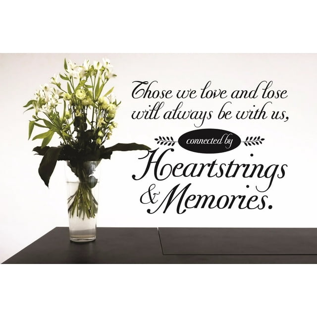 Custom Wall Decal : Those We Love & Love & Lose Will Always Be With Us ...