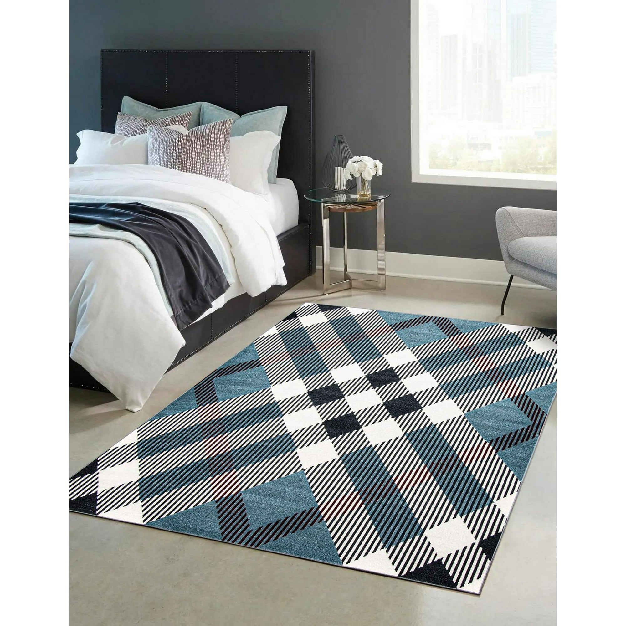 Click here for Ecarpet Washable Plaid Area Rug & Runner For Kitch... prices