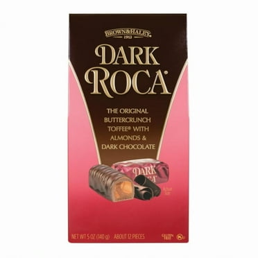 Brown & Haley Dark Roca Buttercrunch Toffee Candy with Almonds & Dark ...