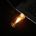 DAMAI USB Flame Ambiance Night Light for Car, Flicker Flame Led Lamps ...