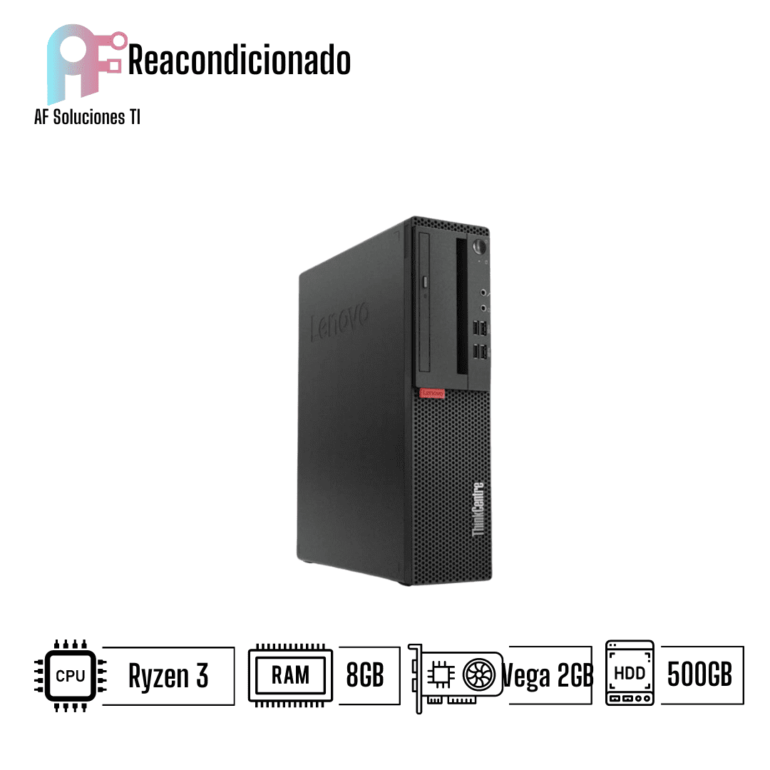 Computador Lenovo Thinkcentre M715S Ryzen 8Gb - 500Gb -2Gb V | Knasta Chile