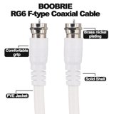 RG6 F Type TV Cable, 1.64ft F Type Male to F Female RG6 Coaxial Cable ...