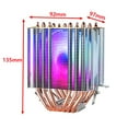PC Heat dissipation Dual Tower 6 Heat Pipe Cooler CPU Cooler Fan ...