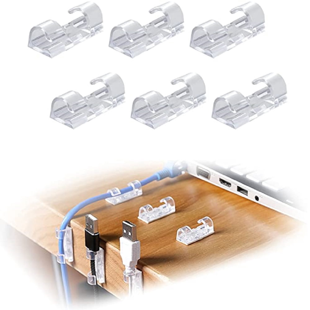 40 Pcs Self Adhesive Cable Management Clips, Cable Organizers Sticky ...