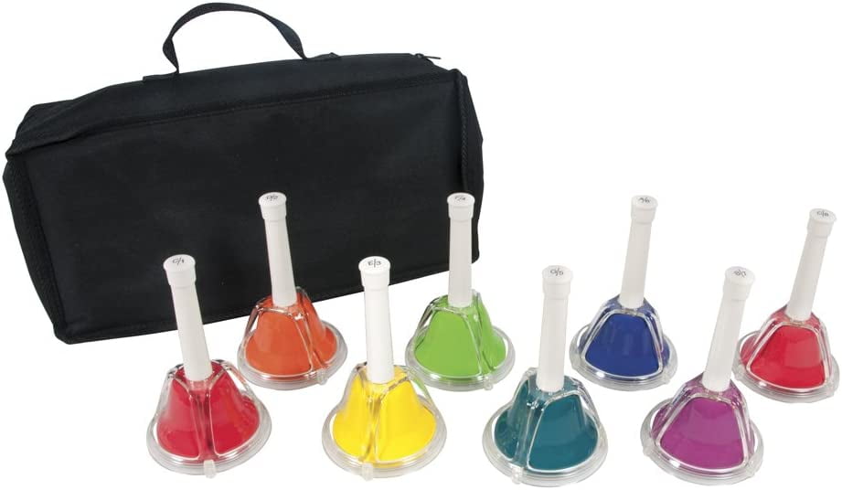 Sound Choice HB701 8-Note Diatonic Handbell/Deskbell Set w/Case ...