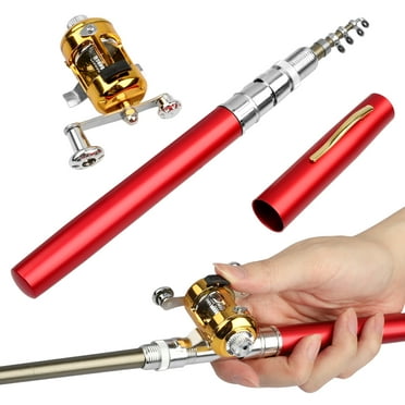 Telescopic Mini Pen Shape Portable Pocket Fish Spinning Rod Pole with ...