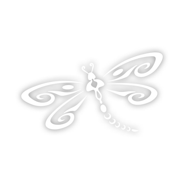 Dragonfly Sticker Decal Die Cut - Self Adhesive Vinyl - Weatherproof ...
