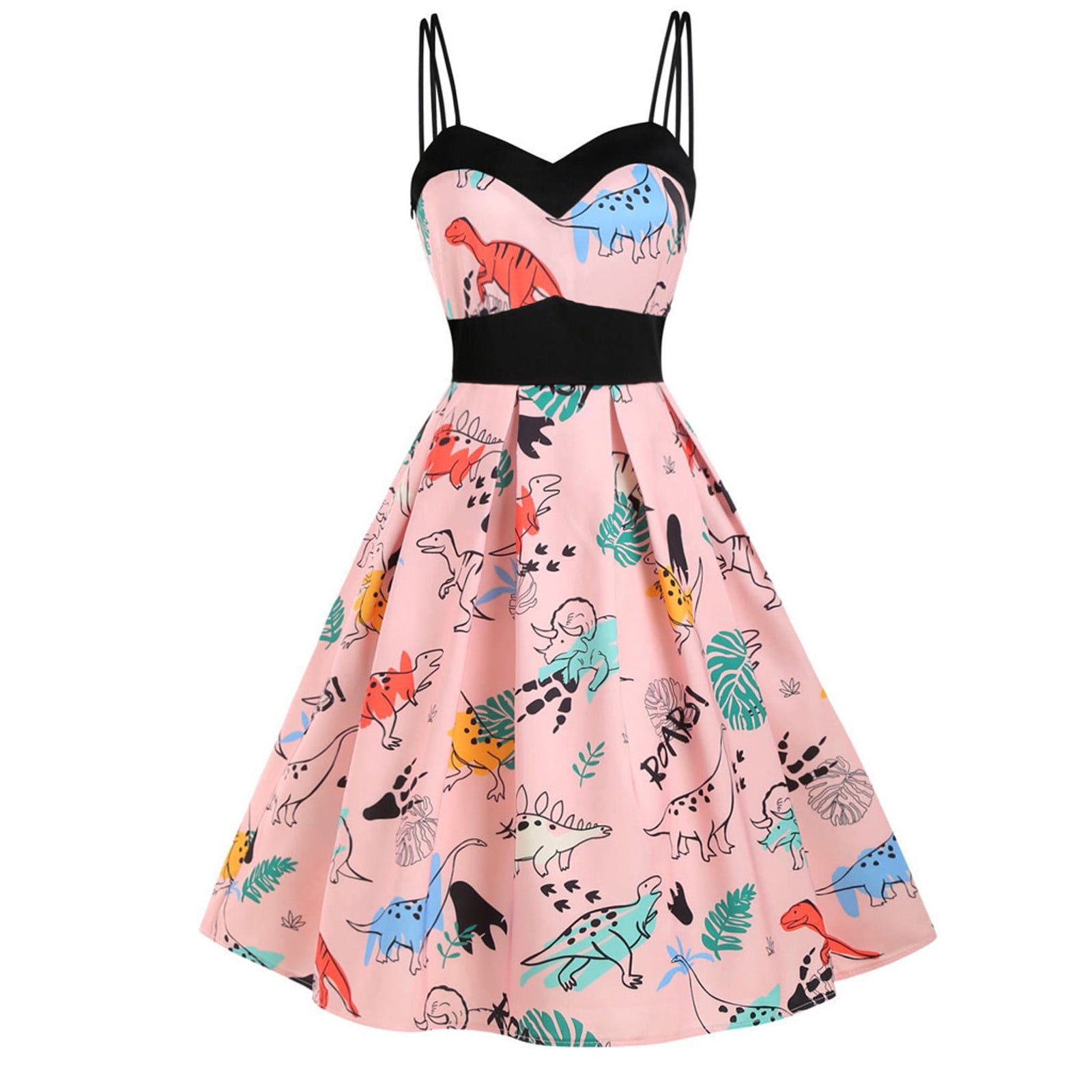 Click here for Pisexur Short Sleeve Round-Neck Dress Fashion Wome... prices