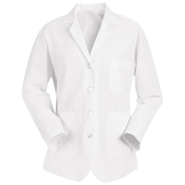 Red Kap® Women's Four Button Lapel Counter Coat - Walmart.com - Walmart.com