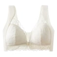 XIYON Bras For Women Seamless Front Closure Lace Push Up Fixed Cup Bra ...
