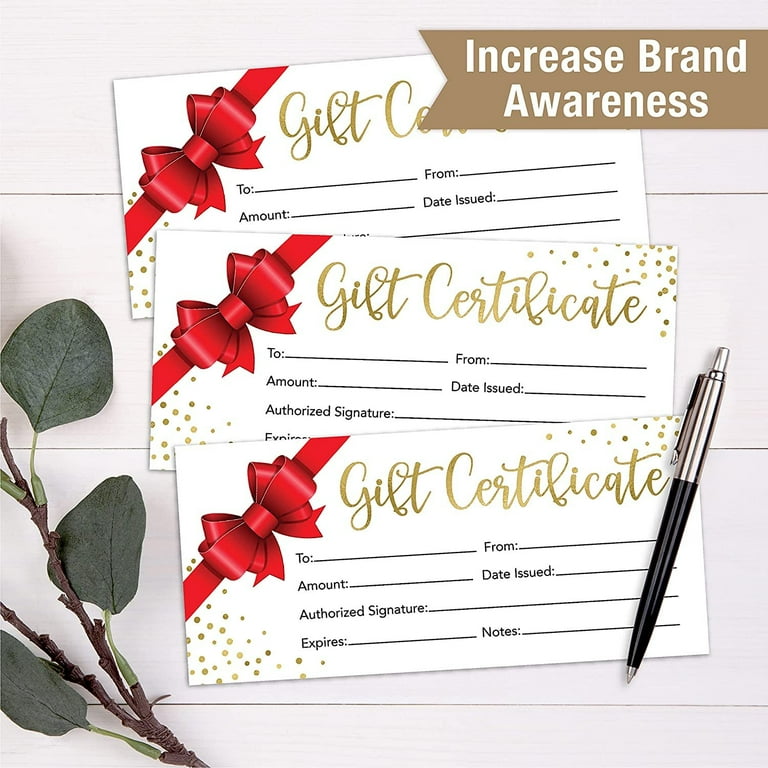 Generic Gift Certificate Template