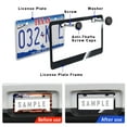 2X Tri Color Car SUV License Plate Tags Frame Cover Set Fits for Toyota ...