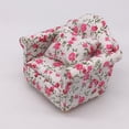 1/12 Miniature Sofa Model Furniture with Flower Pattern and Stable Base ...
