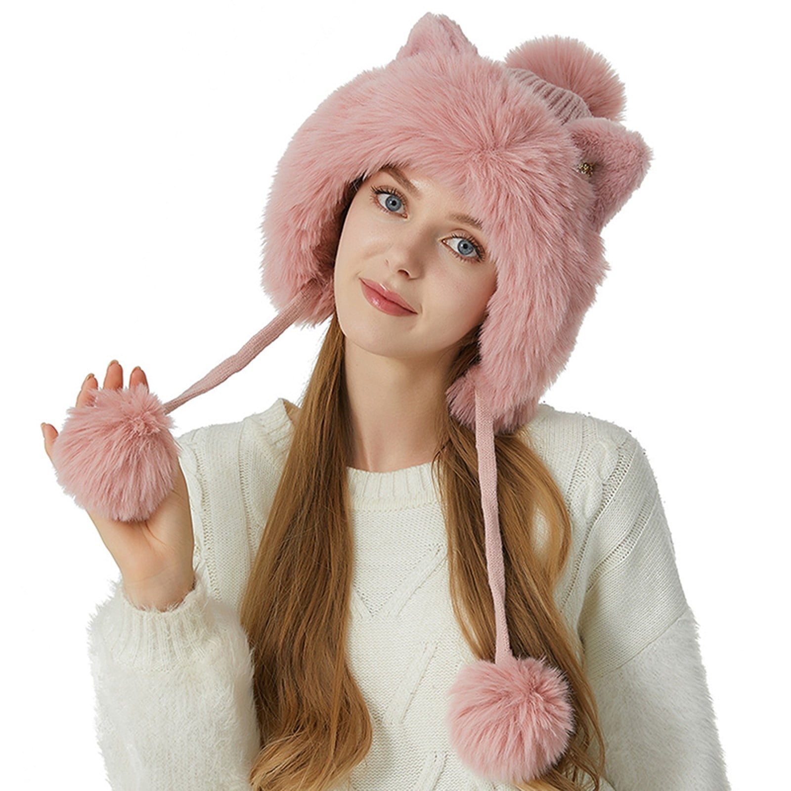 Fuzzy Cat Ear Hats