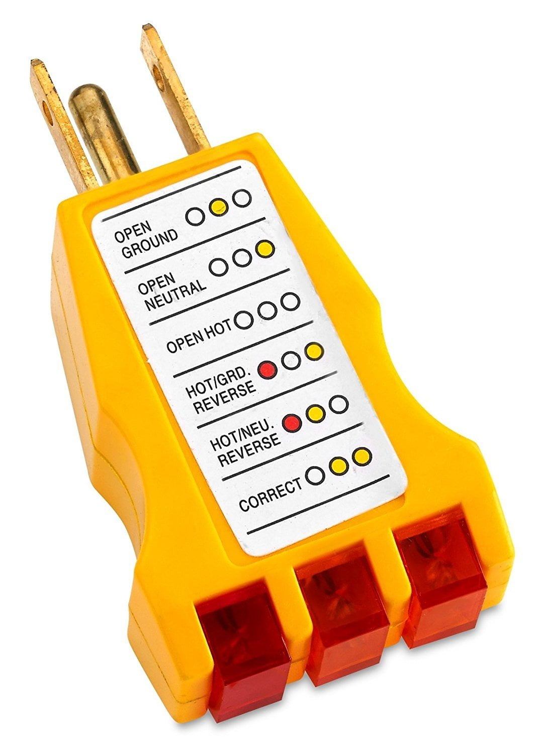 Receptacle Tester Ideal For 110 125 VAC 3 Wire Receptacles Tester receptacle-tester-ideal-for-110-125-vac-3-wire-receptacles-tester