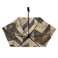 Parallelogram Splice Board Triple Folding Umbrella Parasol 6 Ribs UV ...