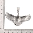 304 Stainless Steel Big Pendants Eagle Charm Silver 37x60.5x4mm Hole ...